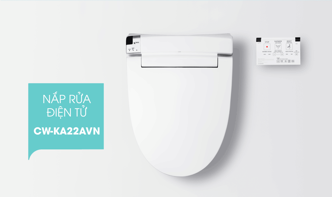 Nắp rửa điện tử KA22 Inax - Minh Khánh